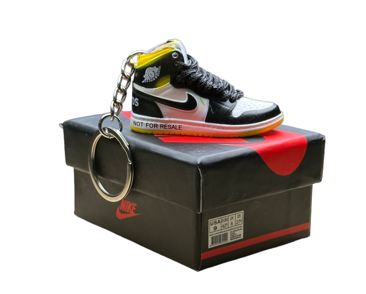 AJ 1 High Top Trainer Keychain With Mini Shoe Box – Lounge Kicks