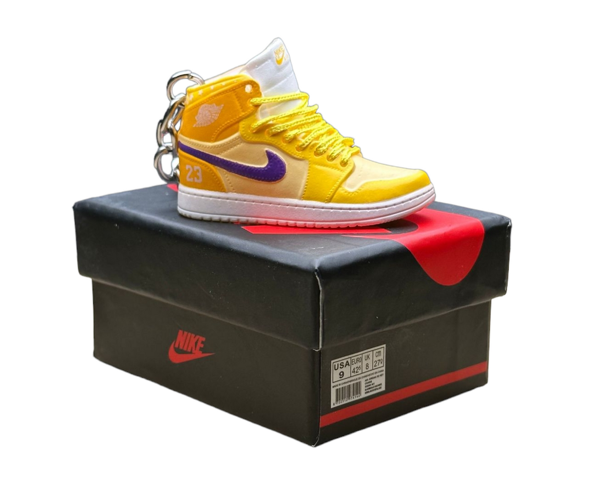 AJ 1 High Top Trainer Keychain With Mini Shoe Box – Lounge Kicks