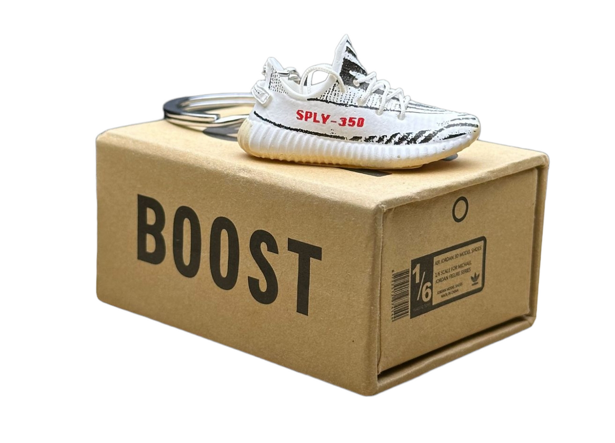 YZ 350 Boost Trainer Keychain With Mini Shoe Box – Lounge Kicks