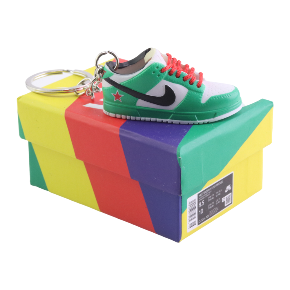SB Low HEINEKEN Dunks Trainer Keychain With Mini Shoe Box – Lounge Kicks