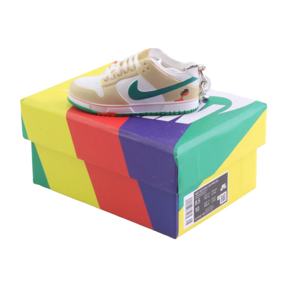 SB Low Dunk Jarritos X Trainer Keychain With Mini Shoe Box – Lounge Kicks