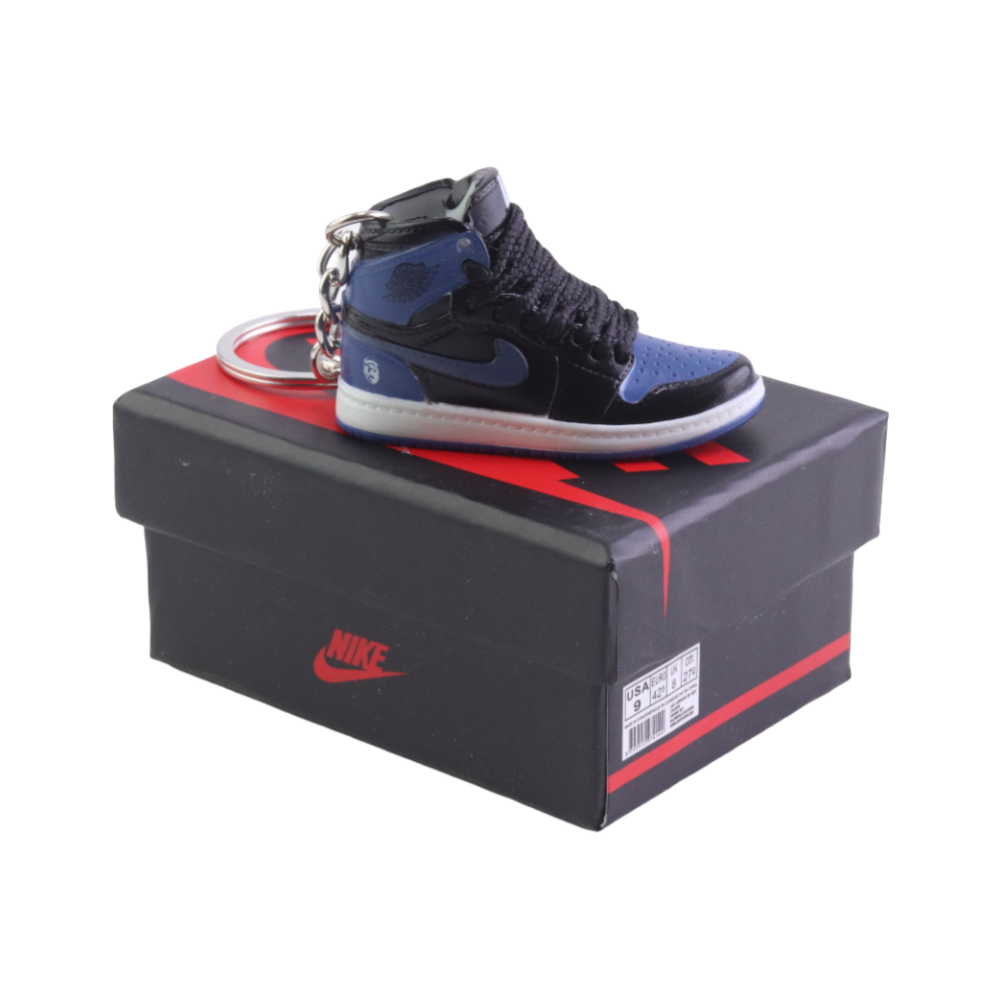 AJ 1 High Top Trainer Keychain With Mini Shoe Box – Lounge Kicks