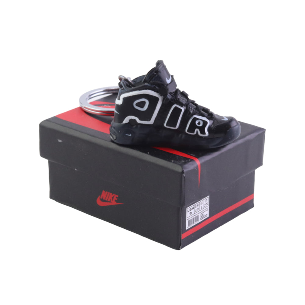 Air More Uptempo Trainer Keychain With Mini Shoe Box – Lounge Kicks