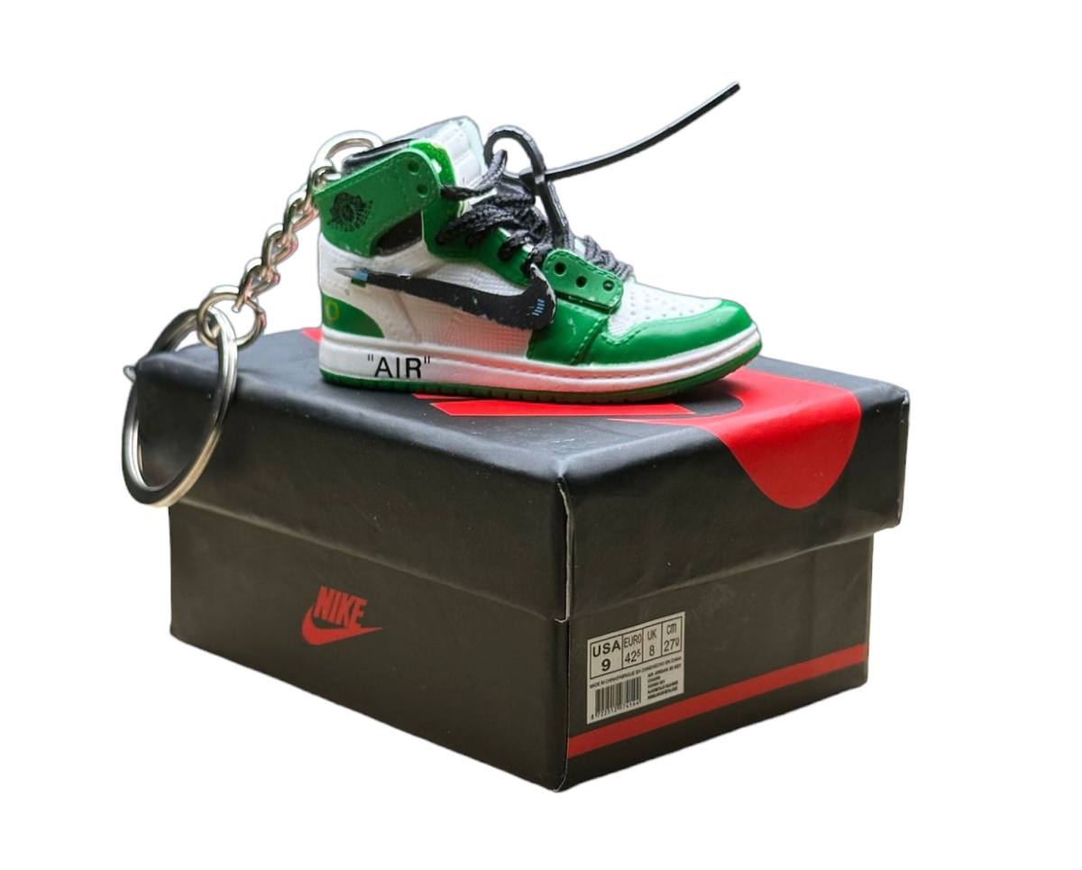 AJ 1 High Top Trainer Keychain With Mini Shoe Box – Lounge Kicks