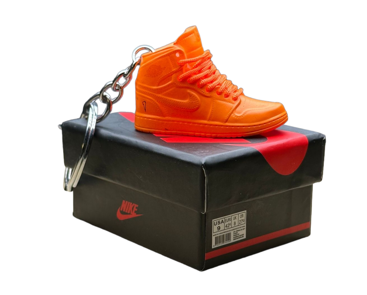 AJ 1 High Top Trainer Keychain With Mini Shoe Box – Lounge Kicks