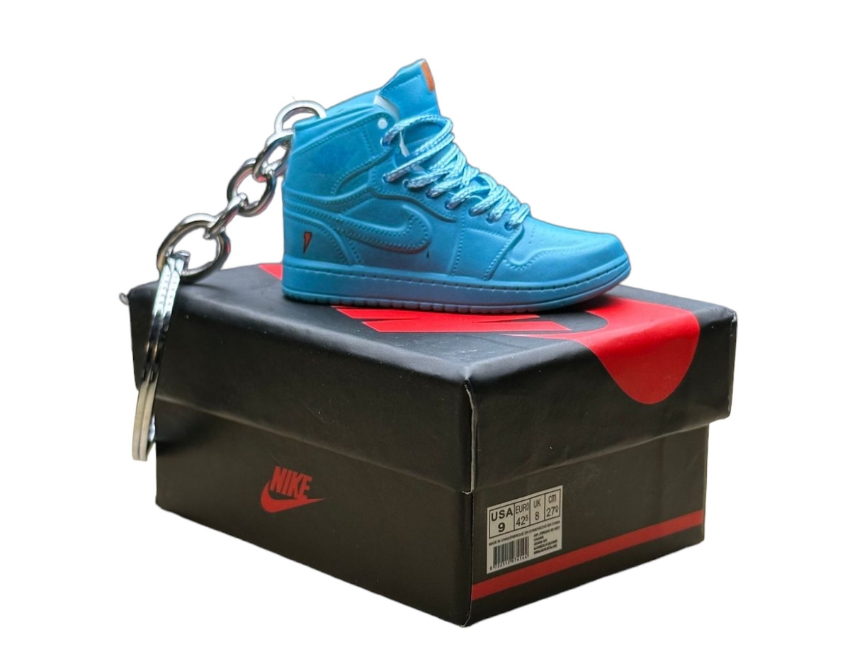 AJ 1 High Top Trainer Keychain With Mini Shoe Box – Lounge Kicks