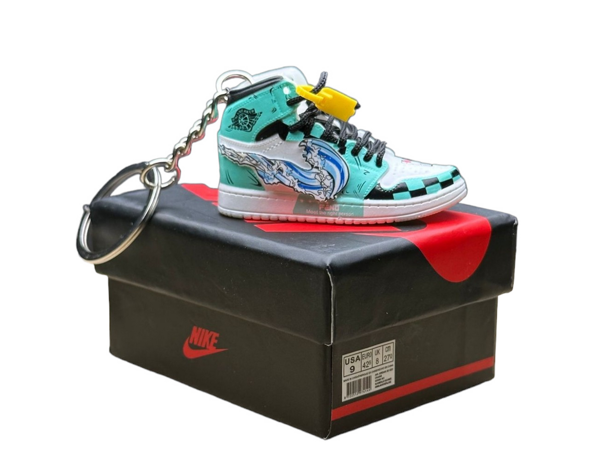AJ 1 High Top Trainer Keychain With Mini Shoe Box – Lounge Kicks