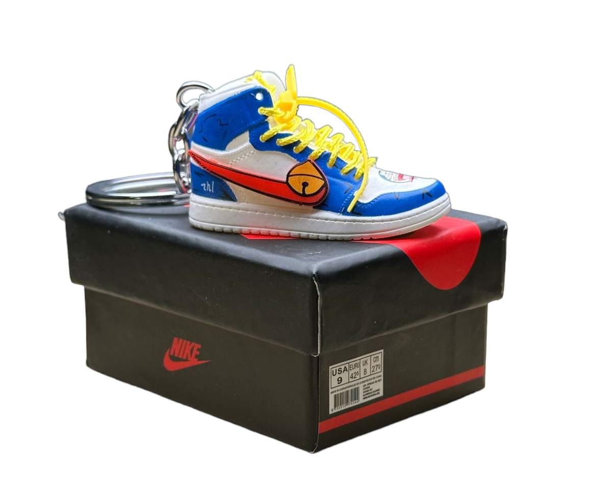 AJ 1 High Top Trainer Keychain With Mini Shoe Box – Lounge Kicks