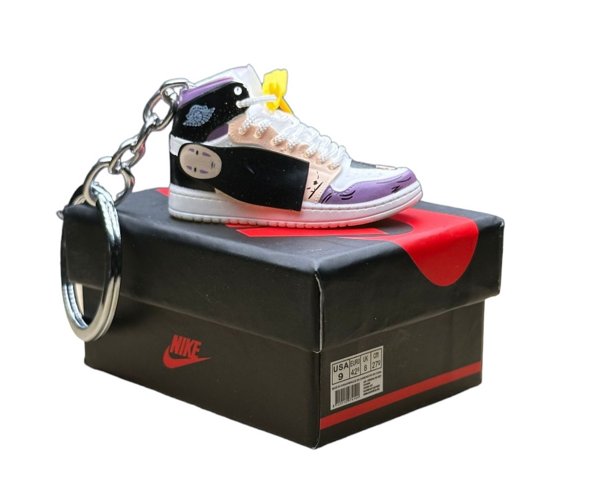 AJ 1 High Top Trainer Keychain With Mini Shoe Box – Lounge Kicks