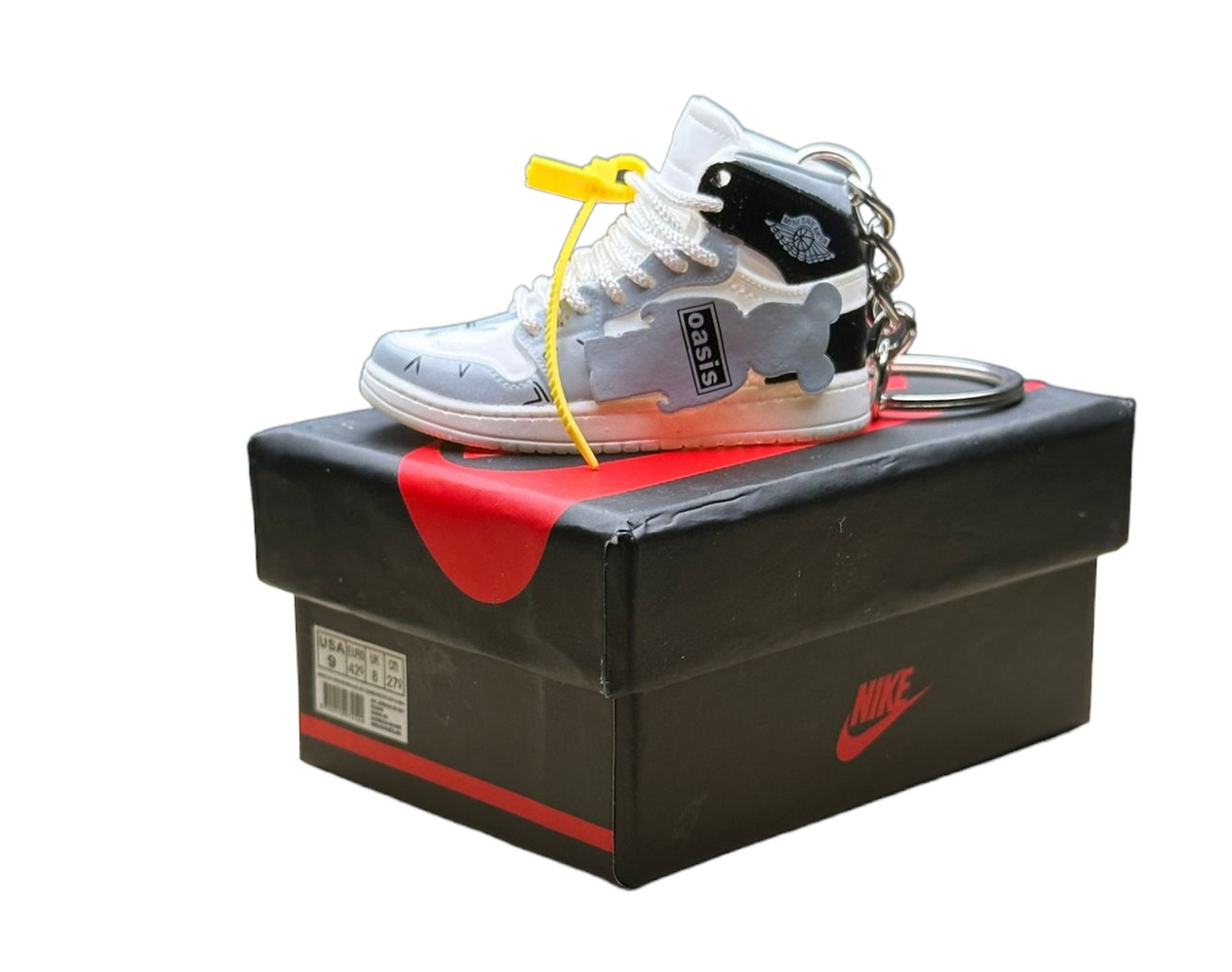 AJ 1 High Top Trainer Keychain With Mini Shoe Box – Lounge Kicks