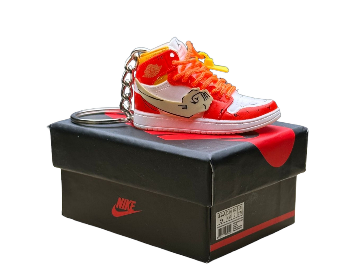 AJ 1 High Top Trainer Keychain With Mini Shoe Box – Lounge Kicks