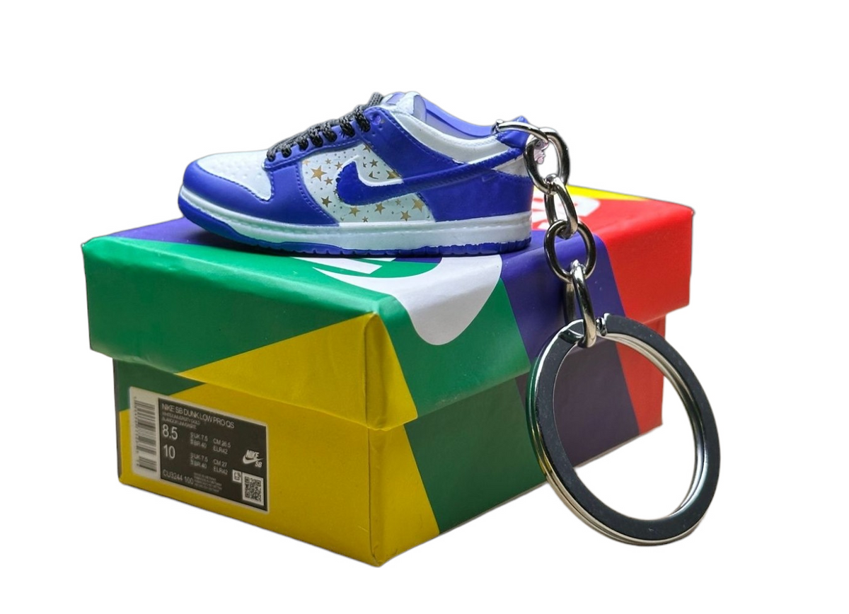 Supreme x SB Low Dunks Trainer Keychain With Mini Shoe Box – Lounge Kicks