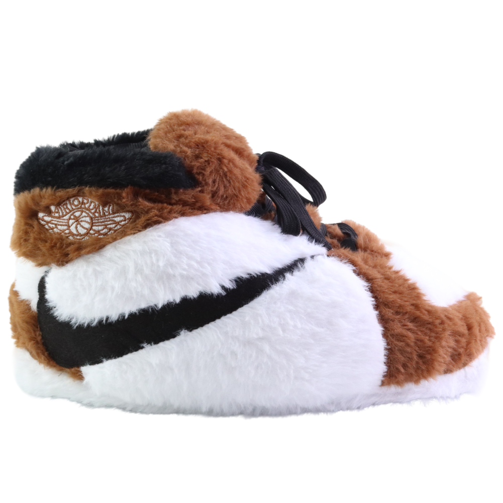 AJ 1 Brown Travis Retro Hi Top Slippers – Lounge Kicks