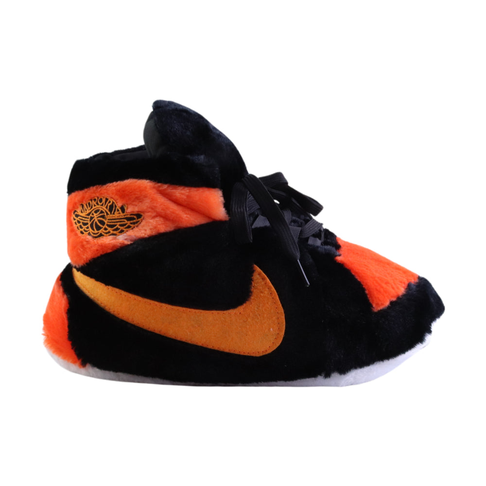 AJ 1 Orange Retro Hi Top Unisex Trainer Sneaker Slippers – Lounge Kicks
