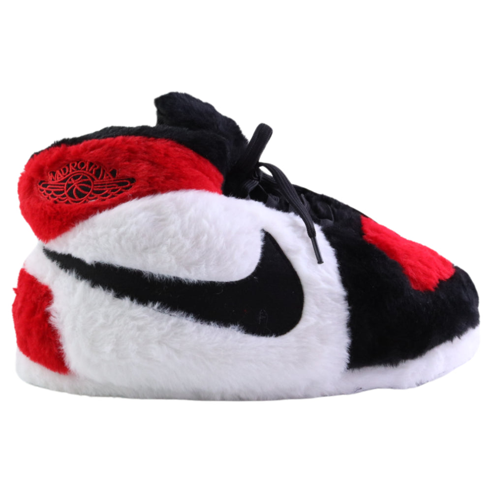AJ 1 OG White Red Retro Hi Top Trainer Sneaker Slippers – Lounge Kicks